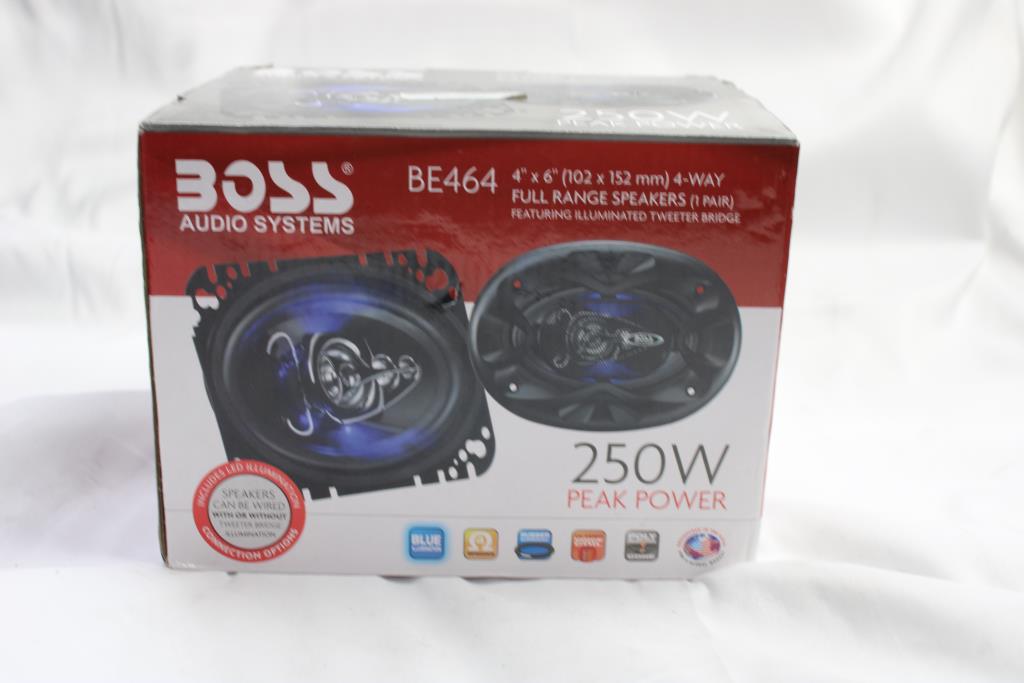 Boss Audio Systems 4x6" 4-Way Full Range Speakers, 250w | Property Room