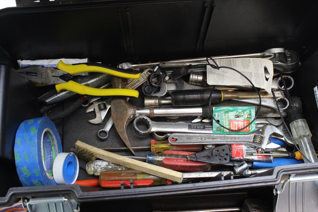 Bostitch Tool Box With Assorted Tools 10+ Pieces | Property Room