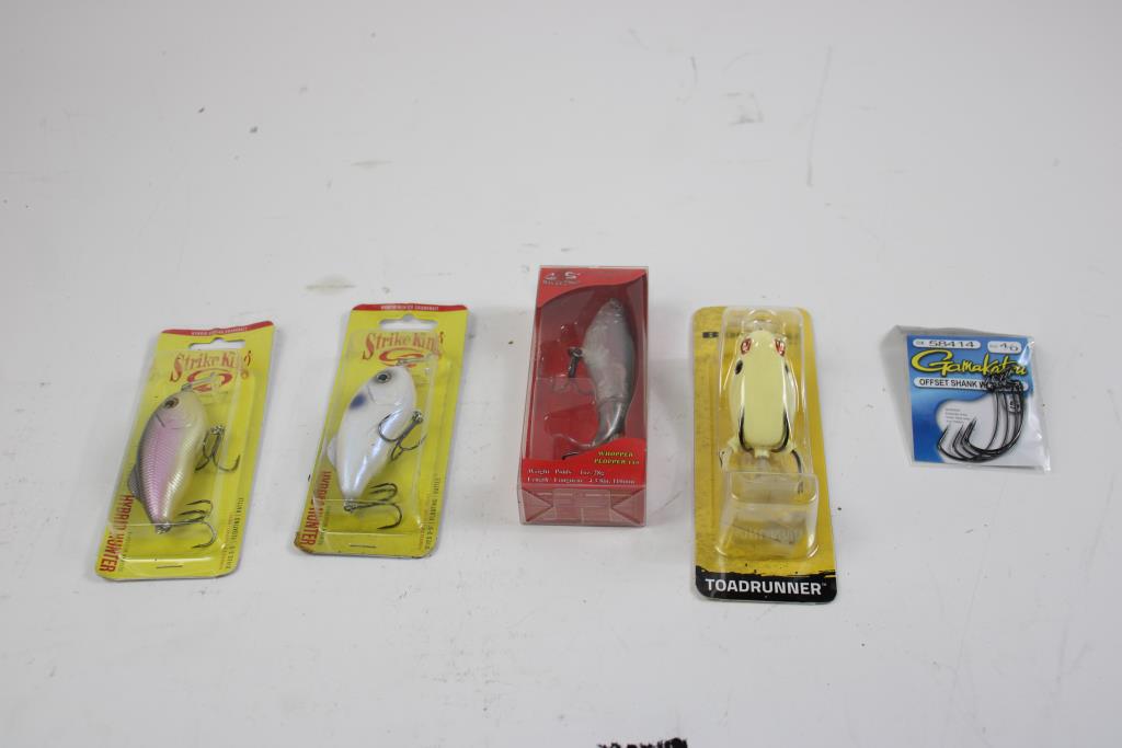 Box Full Of Fishing Bait, 10+ Pieces | Property Room