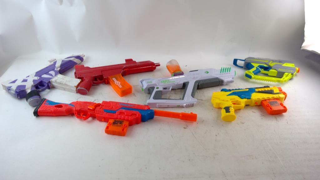 Box Of Gel Blasters And Dart Blasters | Property Room