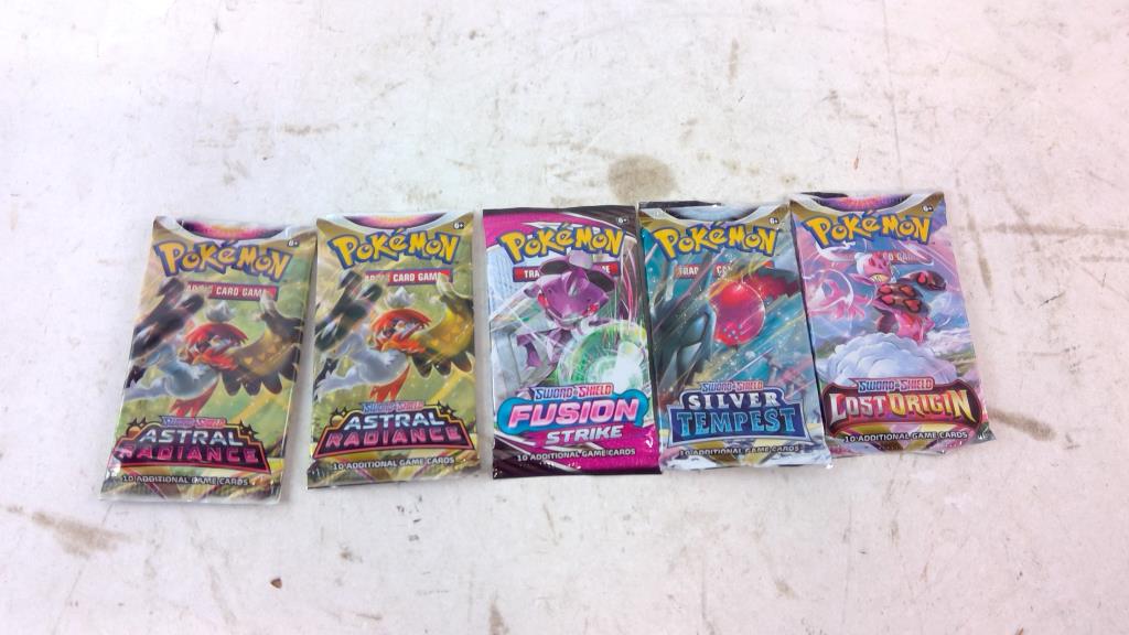 Box Of Pokemon Booster Packs 5 Pieces | Property Room