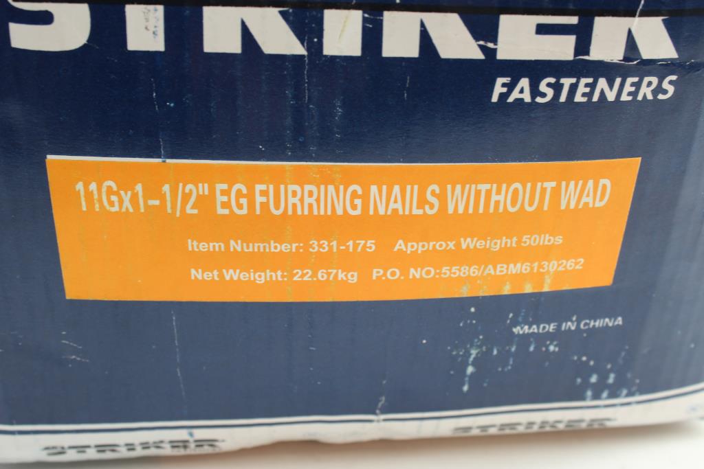 Box Of Striker Fasteners: EG Furring Nails | Property Room