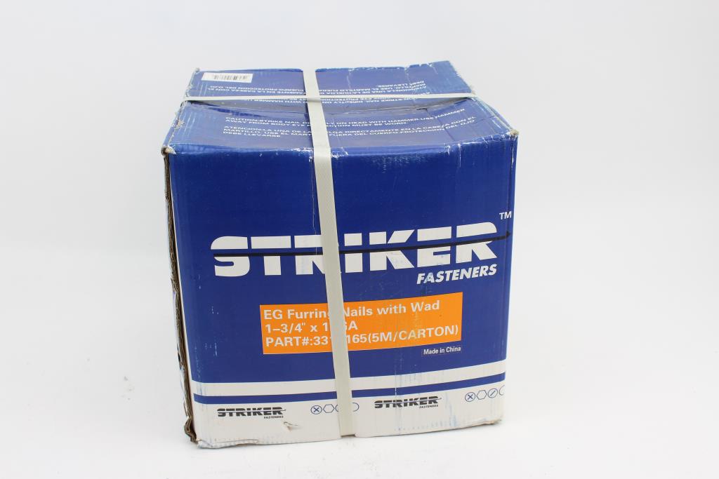 Box Of Striker Fasteners: EG Furring Nails W/Wad | Property Room