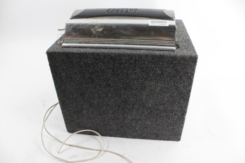 Box With Memphis Subwoofer And Bazooka Amp | Property Room