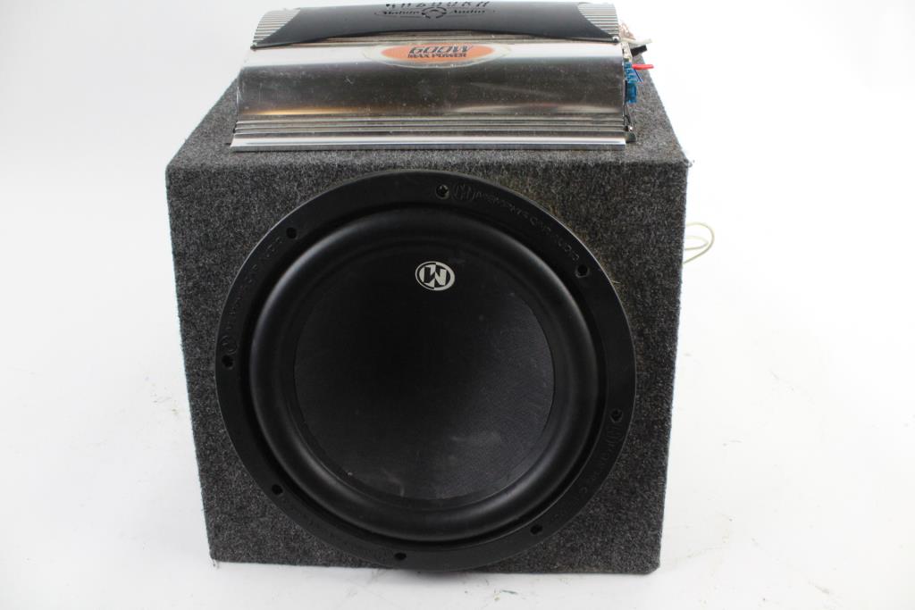 Box With Memphis Subwoofer And Bazooka Amp | Property Room