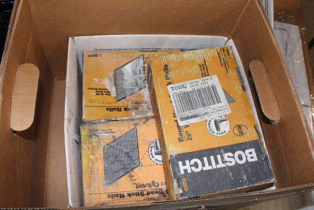 Boxes Of Bostitch Nails, 4 Pieces | Property Room