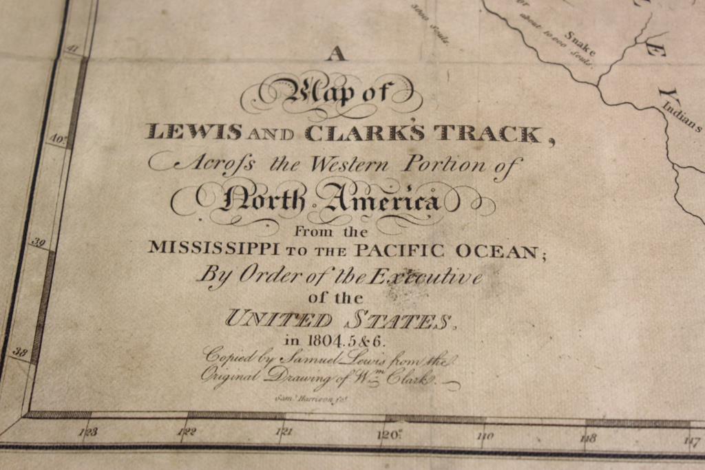 Bradford & Inskeep 1814 Map Of Lewis & Clark Expedition Printed On ...