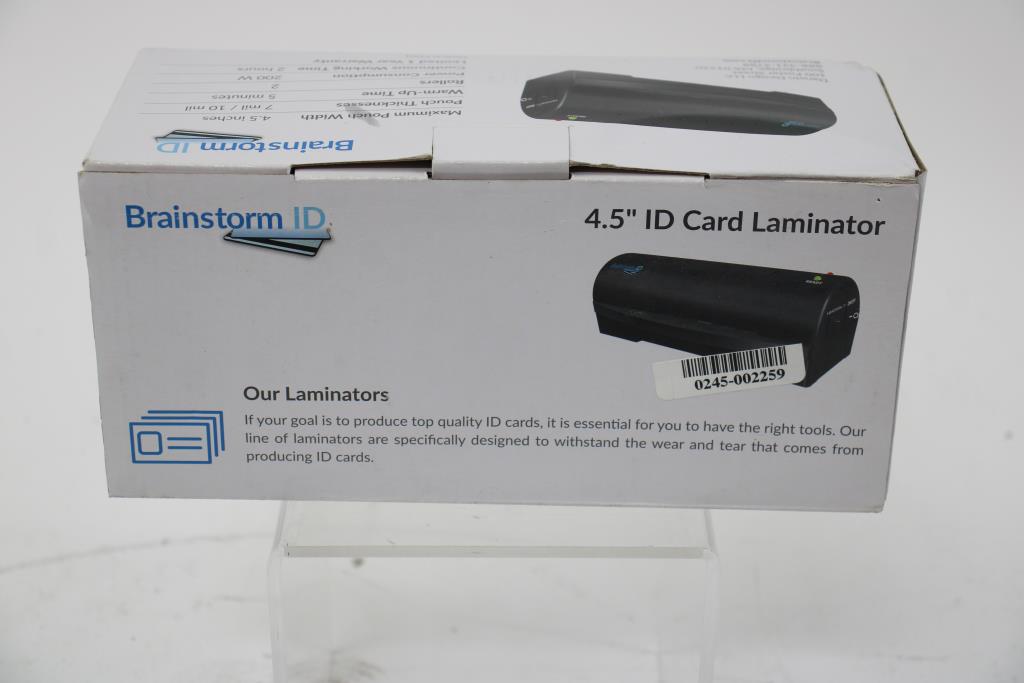 Brainstorm ID 4.5" ID Card Laminator | Property Room