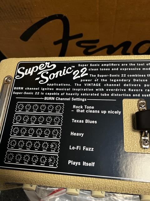 Brand New Fender Super Sonic 22 Guitar Amp | Property Room