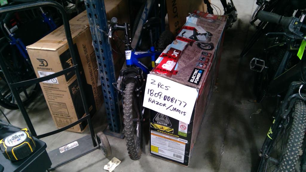 Brand New Razor Electric Dirt Bike And Jamis Kids Bicycle | Property Room