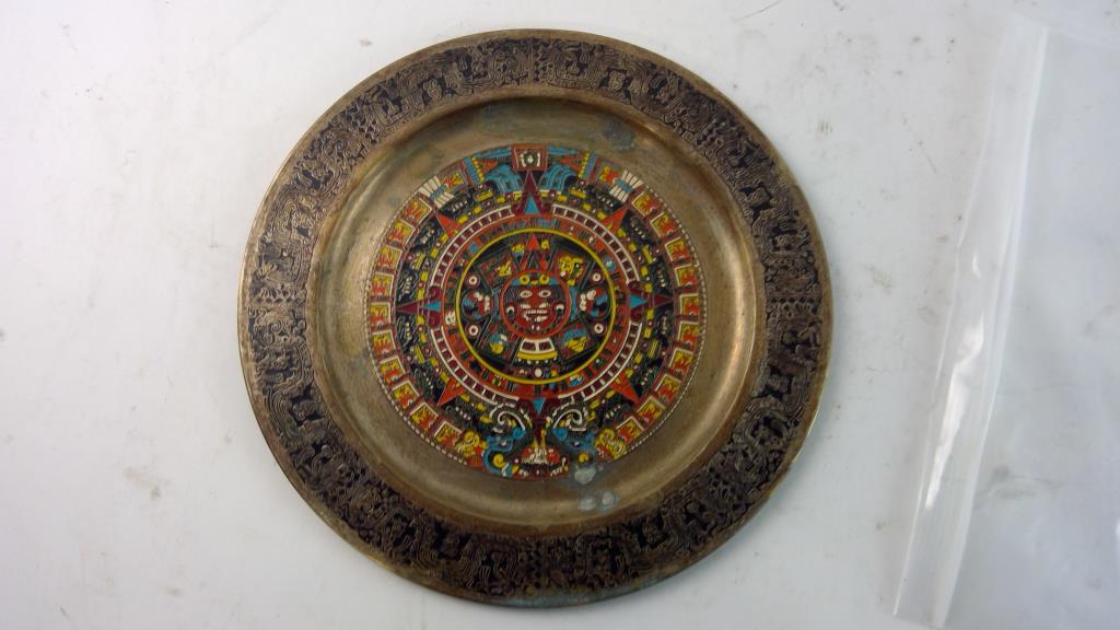 Brass Plate With Mayan Calendar Design | Property Room