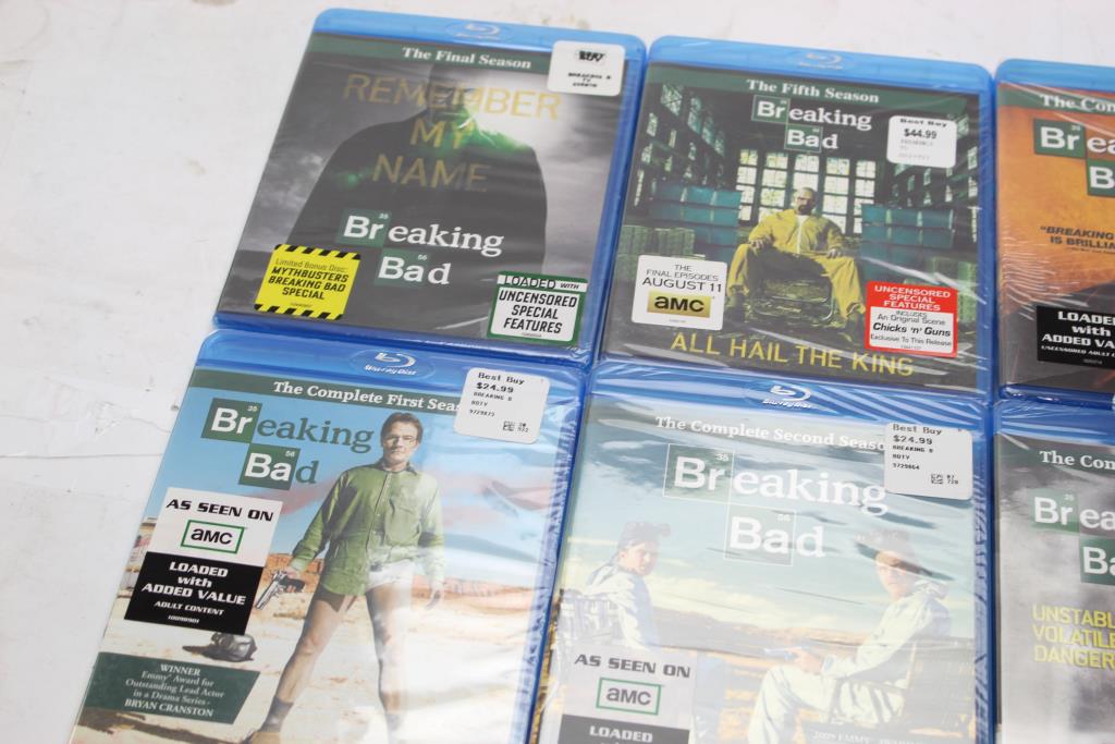 Breaking Bad Assorted Dvds/blu-ray Movies, 6 Pieces | Property Room