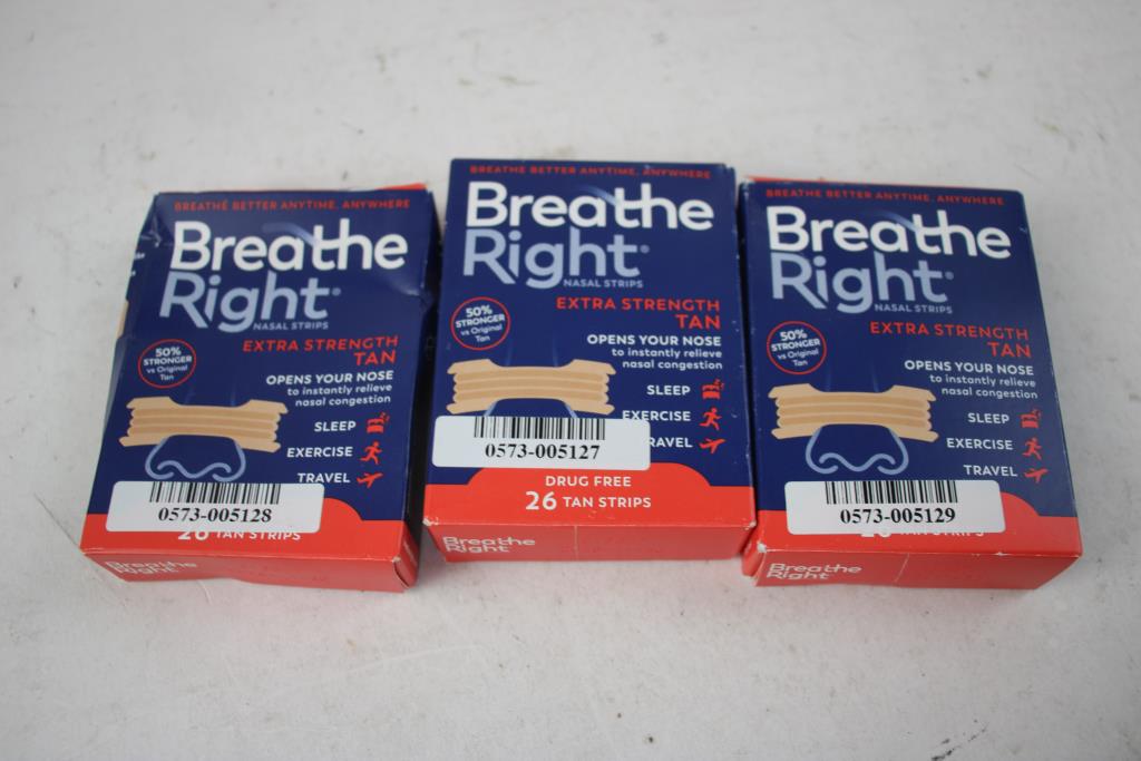Breathe Right, Nasal Strips, 5 Pieces | Property Room