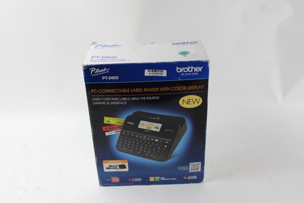 Brother PT-D600 Pc Connectable Label Maker With Color Display ...