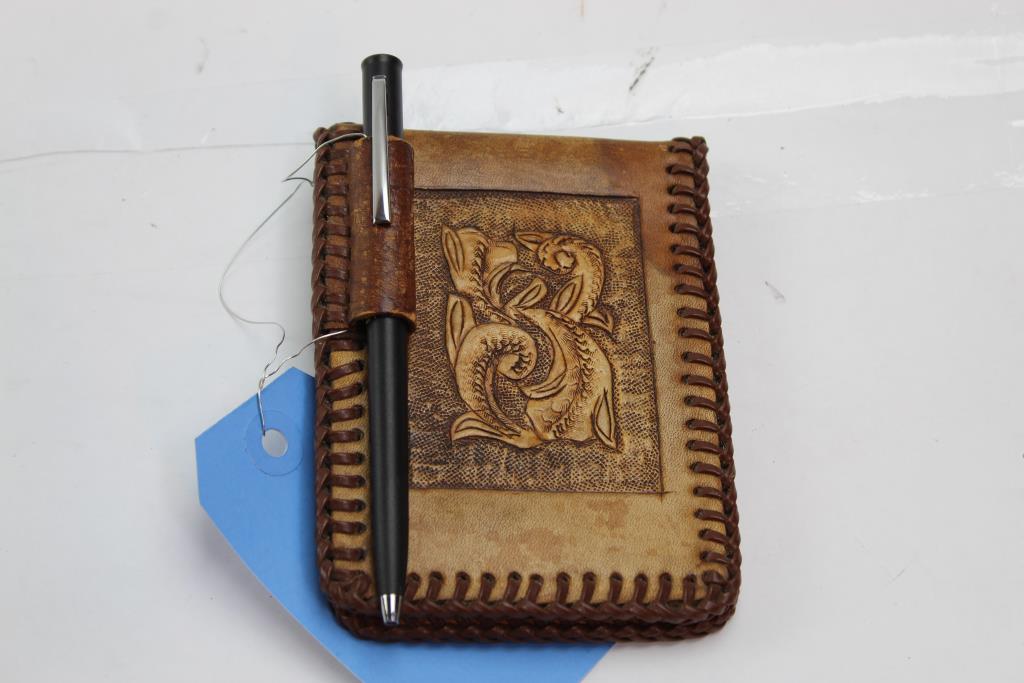 Brown Leather Notepad Holder With Horse On Side Unknown Brand ...