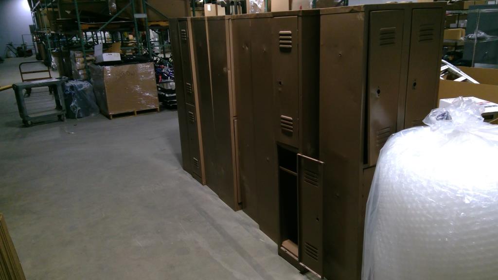 Brown Lockers, 15 Pieces | Property Room