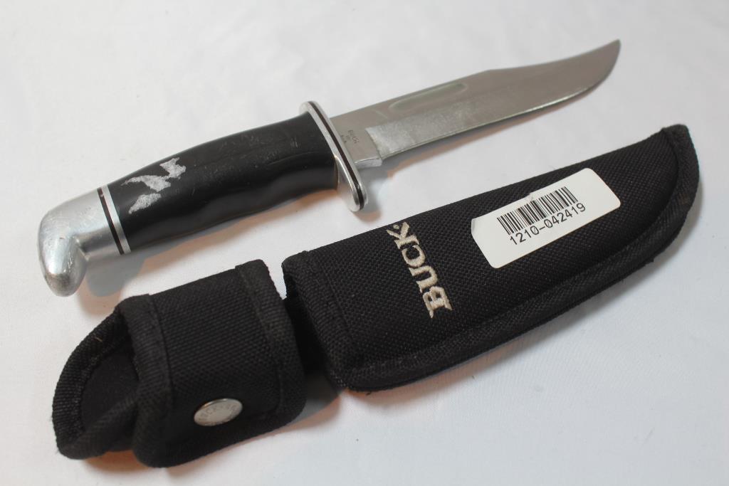 Buck 119 Fixed Blade Knife And Sheath | Property Room
