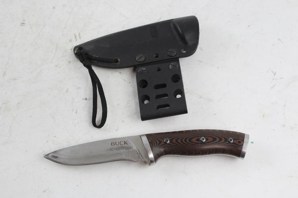Buck 863 Fixed Blade Knife And Sheath | Property Room