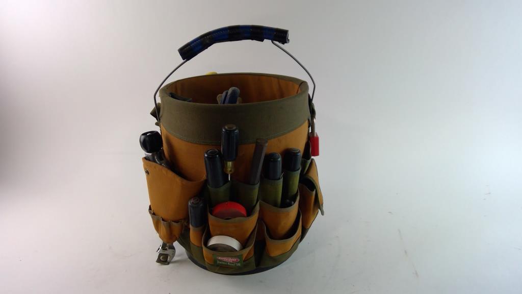 Bucket Of Tools With Screwdrivers, Pliers, And More, 10+ Pieces ...
