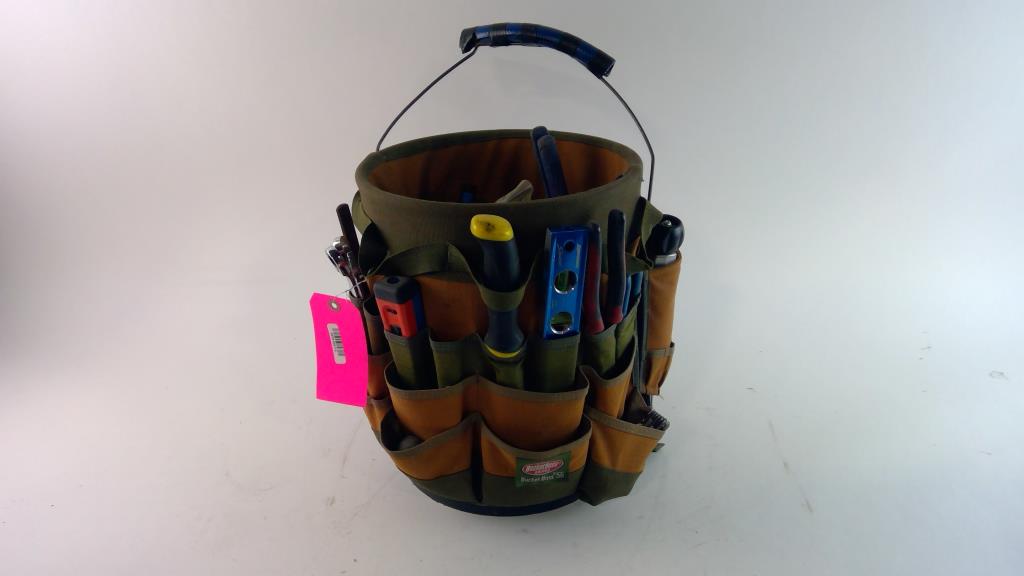 Bucket Of Tools With Screwdrivers, Pliers, And More, 10+ Pieces ...