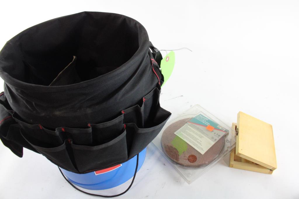 Bucket With Tape Measures & Other Hand Tools, 15+ Pieces | Property Room