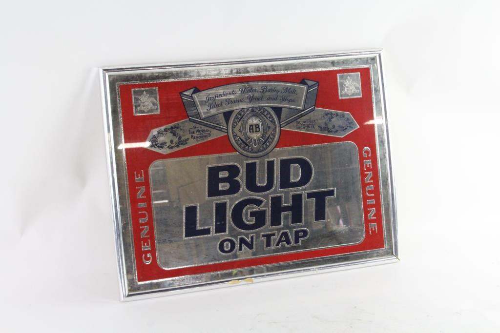 Bud Light Mirrored Wall Sign | Property Room