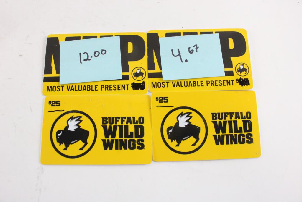 Buffalo Wild Wing Gift Card | Property Room