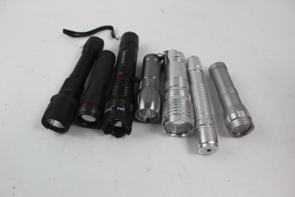Bulb Head, Rayovac, & More Assorted Flashlights; 7+ Pieces | Property Room