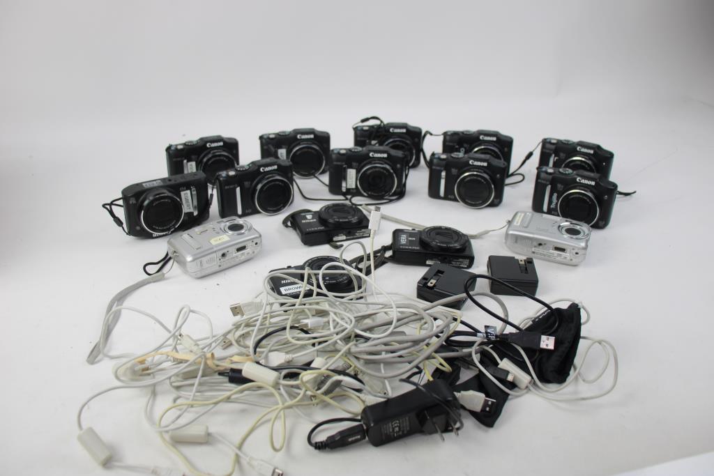 Bulk Lot Cameras And Cable Adapters | Property Room
