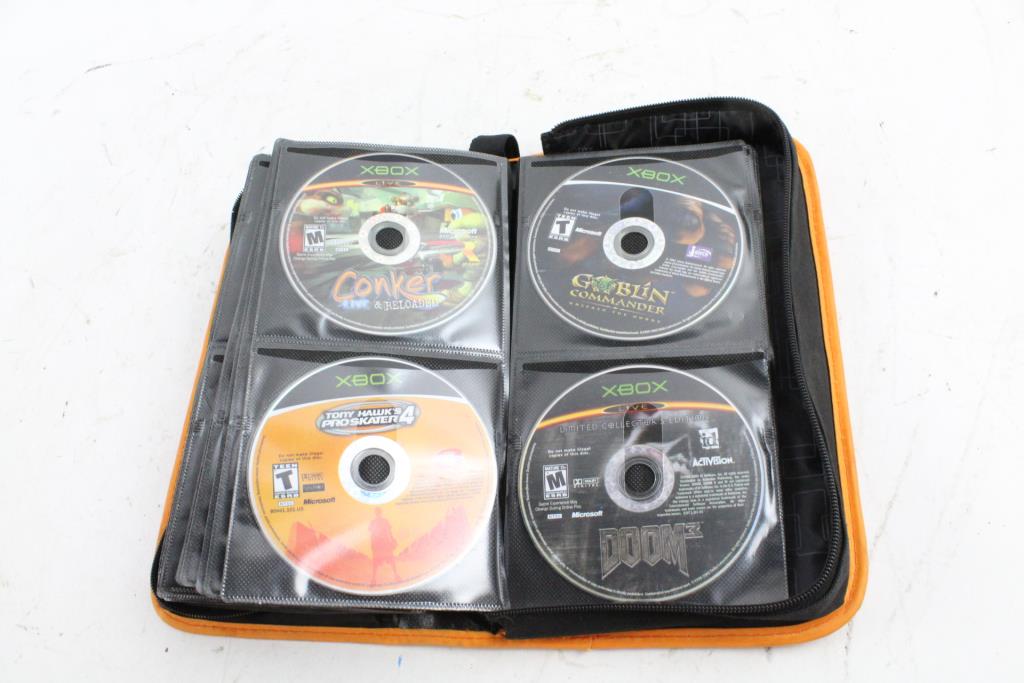 Bulk Video Games (Xbox/PS2) And DVD Movies In Disc Wallet | Property Room