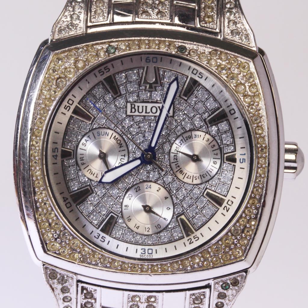 Bulova Crystals Collection Day/Date Dials Men's Dress Watch | Property Room