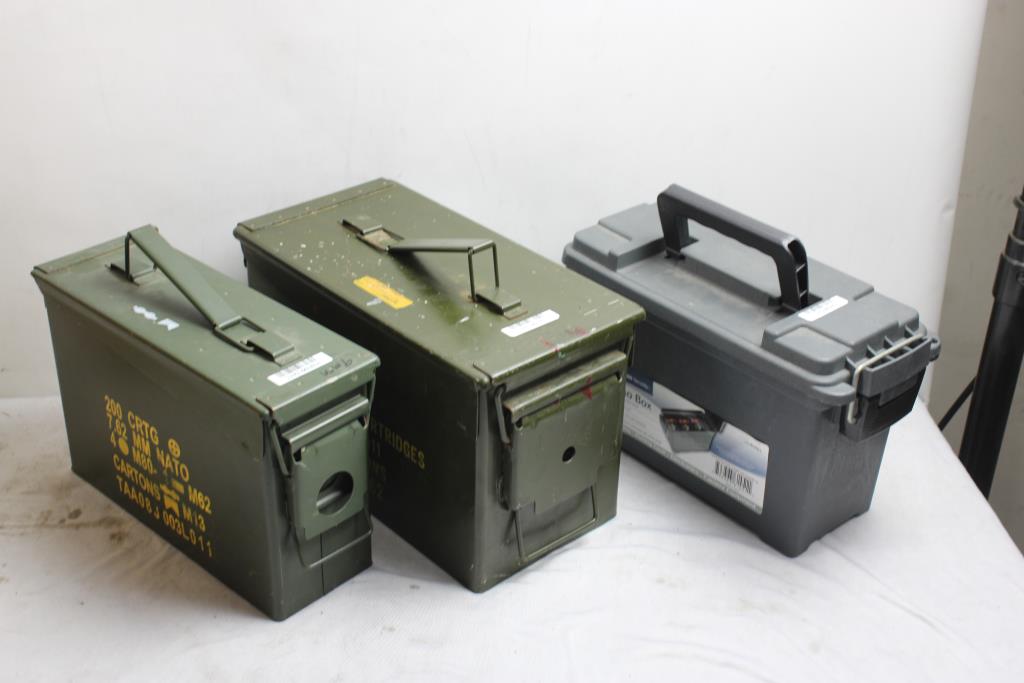 Bunker Hill Security And More Ammo Boxes, With Gray Tactical Gun Range ...