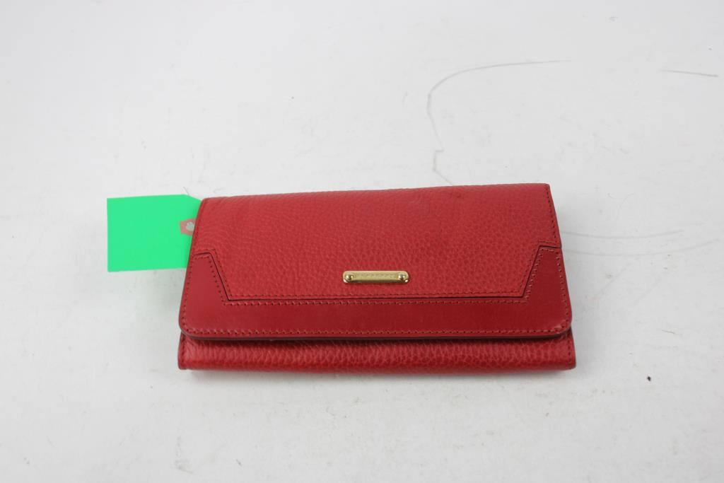 Burberry Wallet, Military Red | Property Room