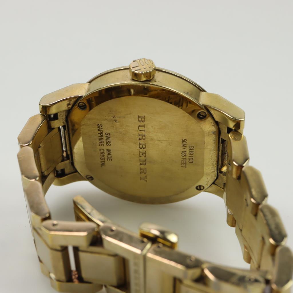 Burberry White Check Dial Watch | Property Room