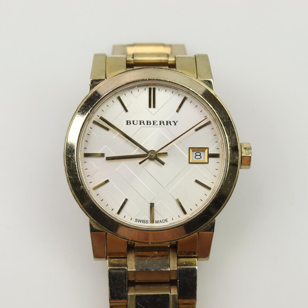 Burberry White Check Dial Watch | Property Room