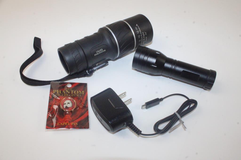 Bushnell 16X52 Telescope, Flashlight And Other Items | Property Room
