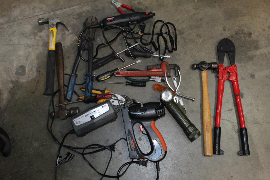 Cable Cutters, Hammer, Screwdrivers Etc 10 Plus Pieces | Property Room