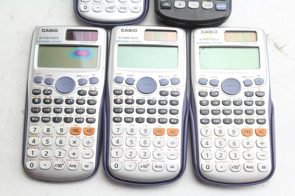 Calculators: Casio And Texas Instruments, 5 Pieces | Property Room