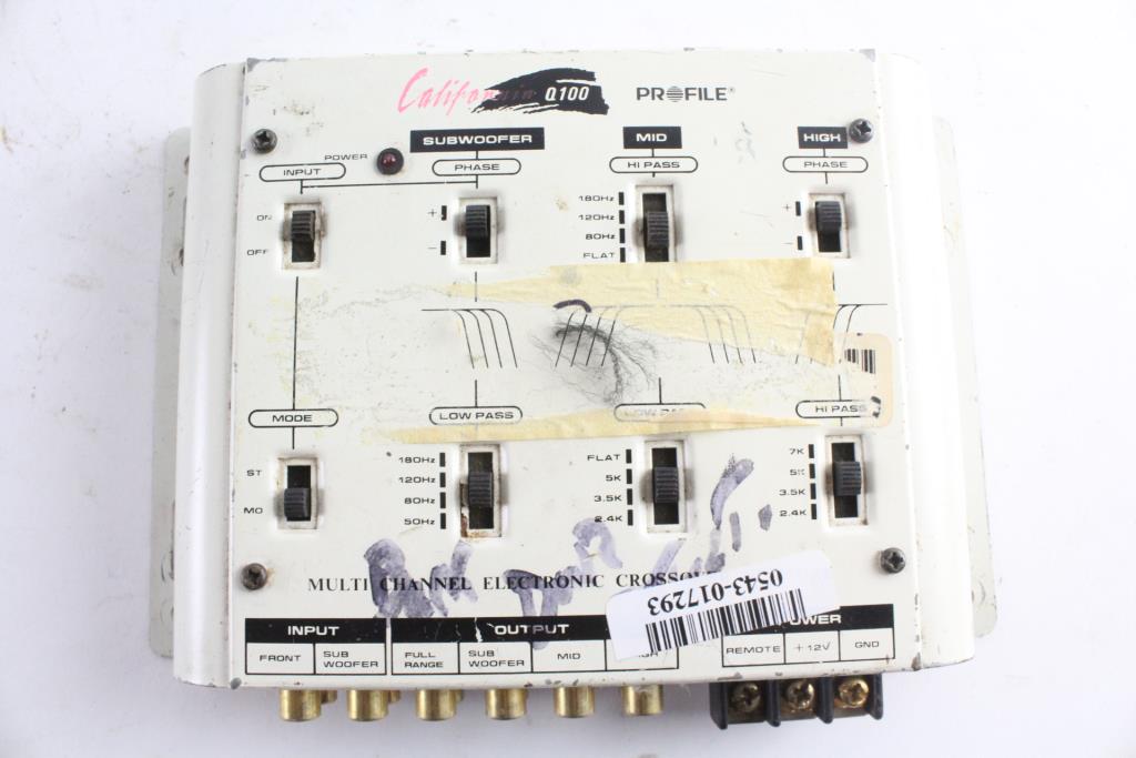 California Multi Channel Crossover | Property Room