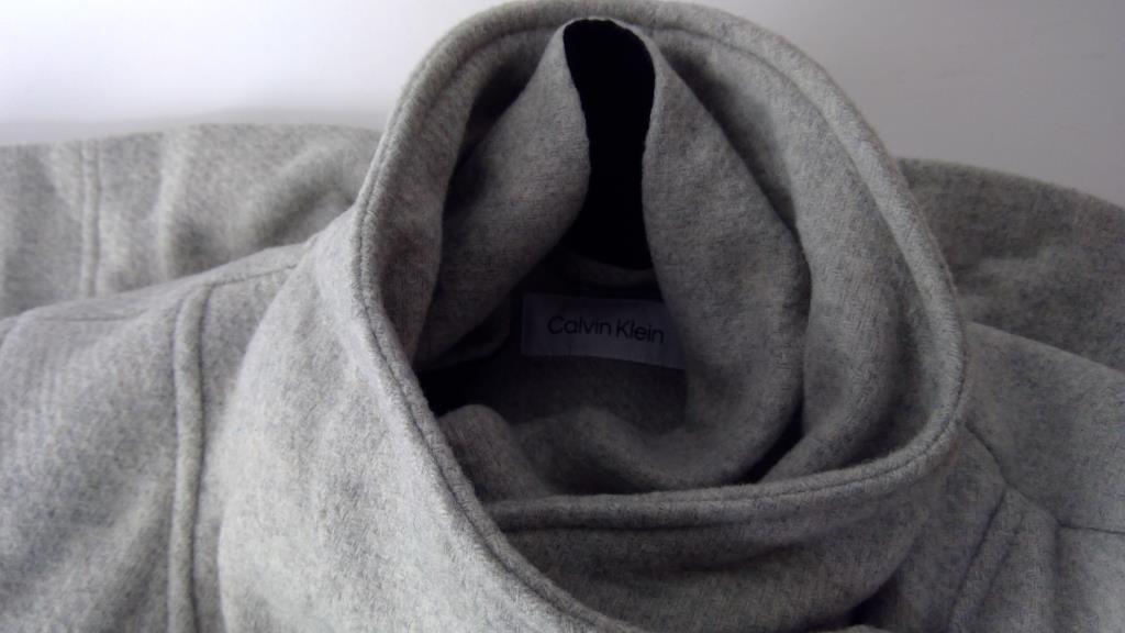 Calvin Klein Grey Robe Zip-up Sweater | Property Room