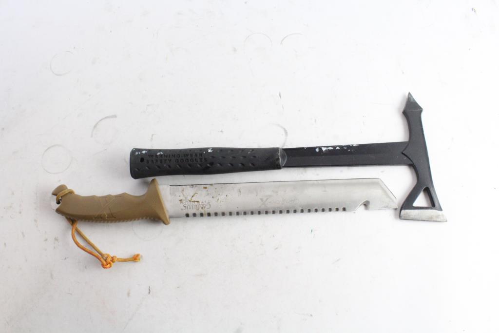 Camillus Carnivore Machete and Estwing Tactical Tomahawk | Property Room