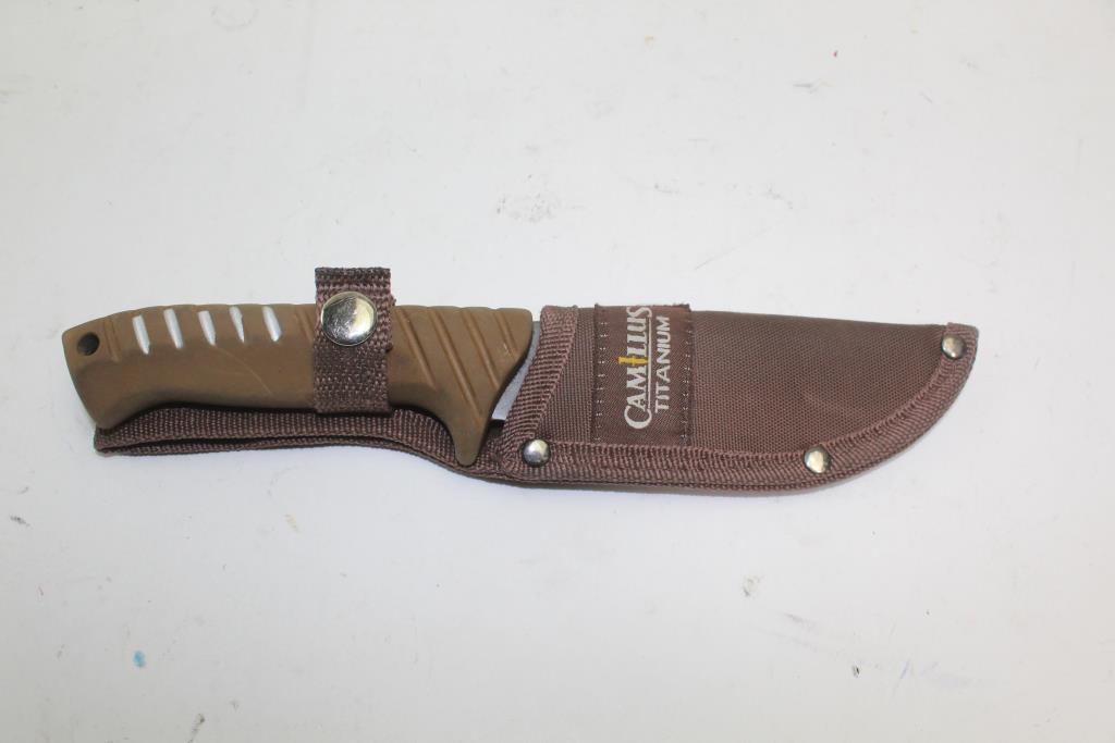 Camillus Fixed Blade Knife In Sheath | Property Room