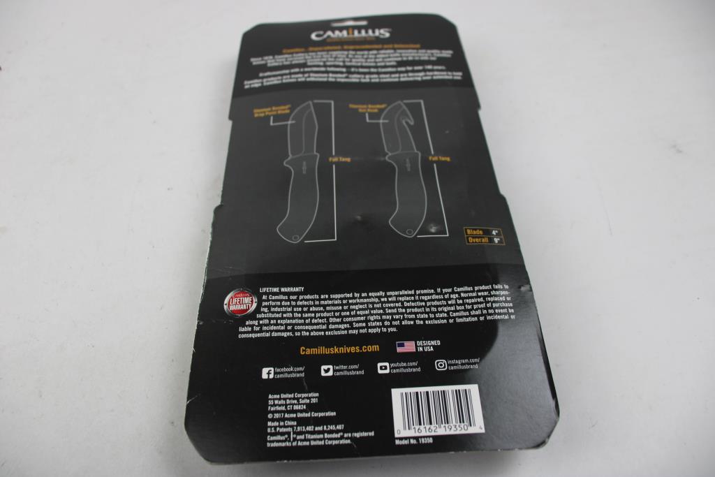 Camillus Game Combo Dual Blade Pack - Drop Point + Gut Hook | Property Room