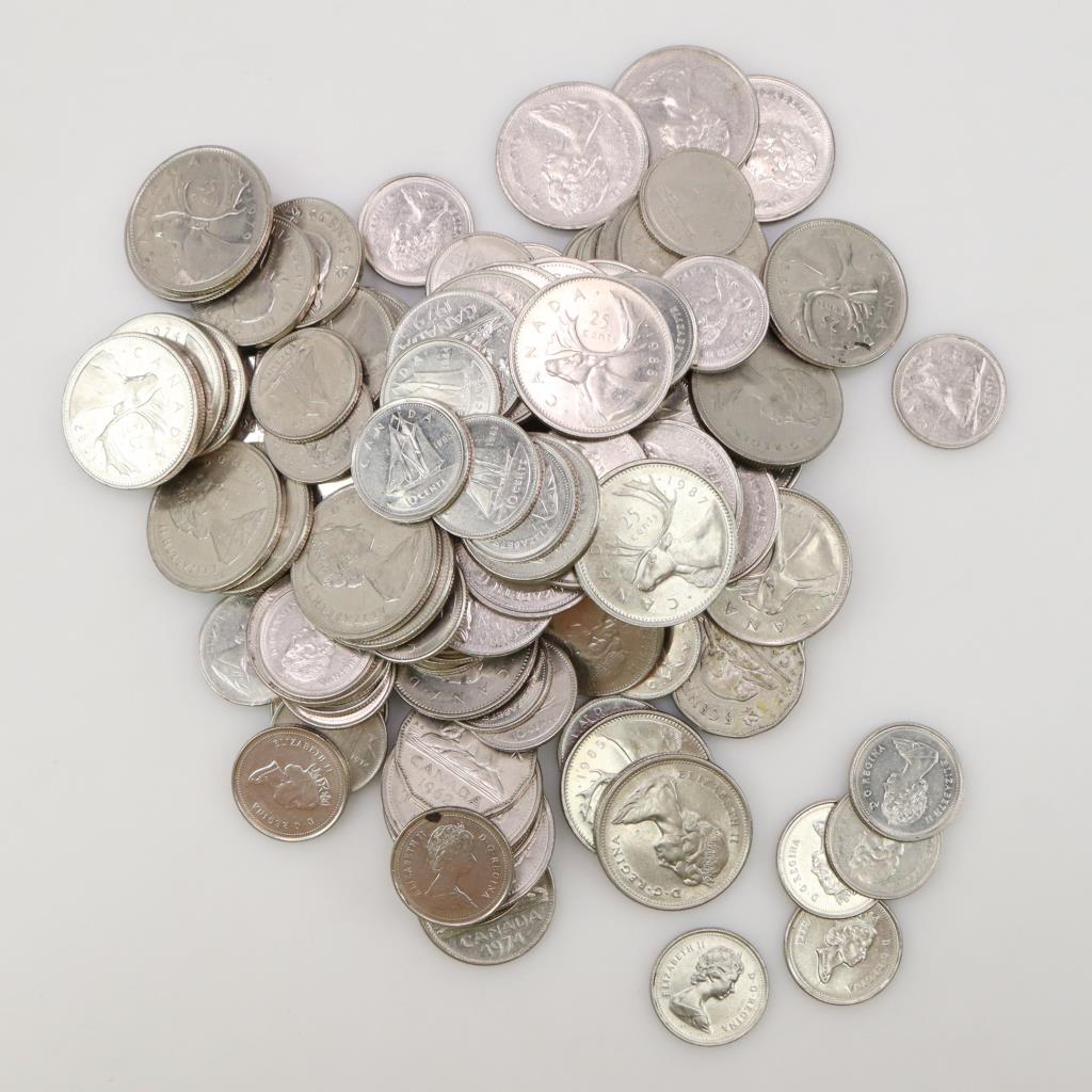 Canadian Coins; 120+ Pieces | Property Room