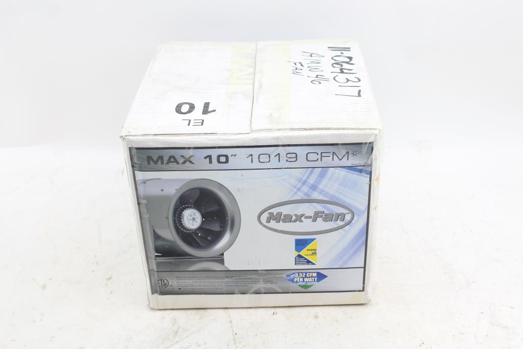Can-Fan 10" Max-Fan Inline Mixed Flow Exhaust Fan | Property Room