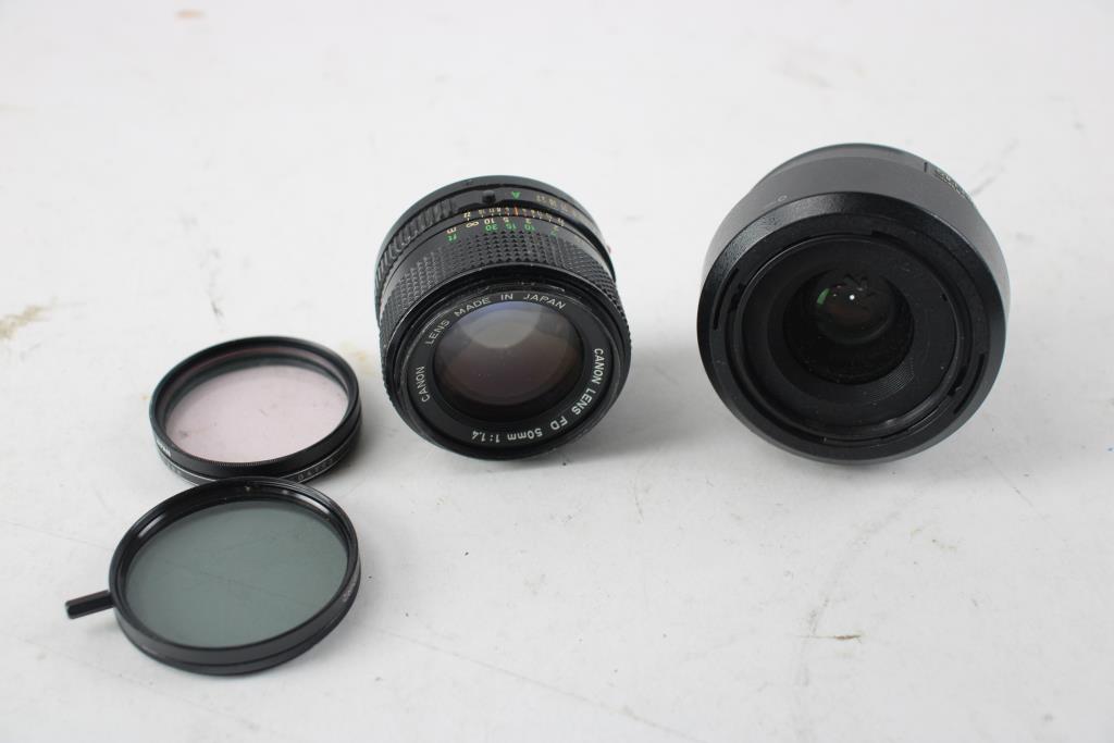 Canon Camera Lense, Nikon Camera Lense, And Polarizers, 4 Pieces ...