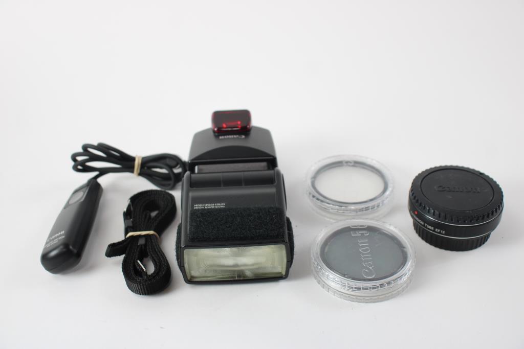 Canon Camera Speedlite 380EX Shoe Mount Flash, 58 PL-C Circular Filter ...