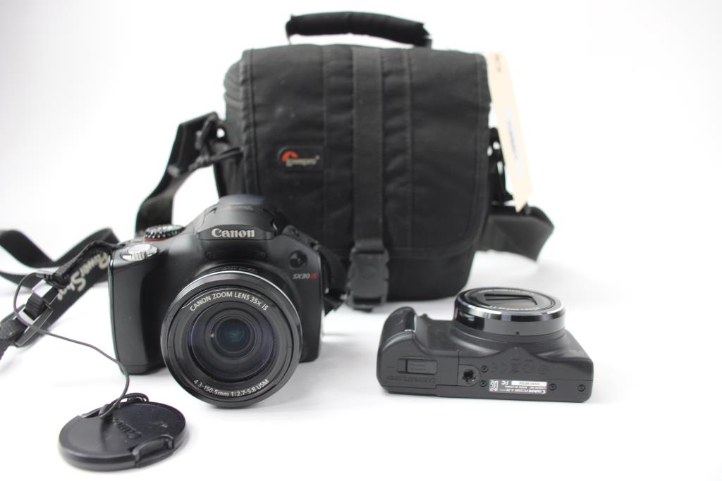 Canon Digital Camera, 2 Pieces, SX30 IS, SX170 IS, Bag | Property Room