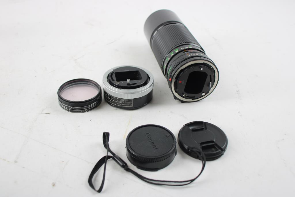 Canon Extended Camera Lense, Extension Tube, And Polarizer, 3 Pieces ...