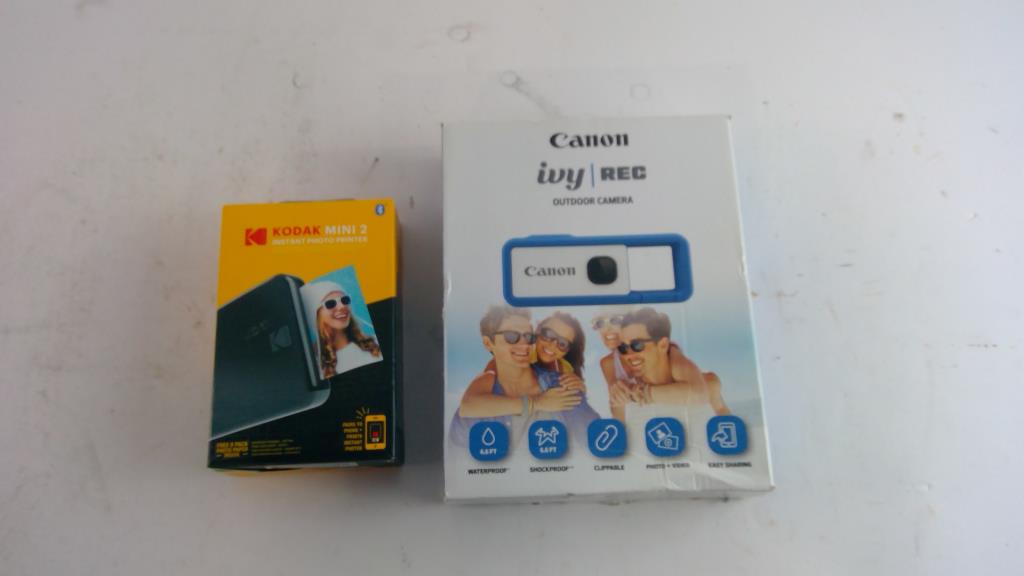 Canon Ivy Rec Outdoor Camera & Kodak Mini 2 Instant Photo Printer ...